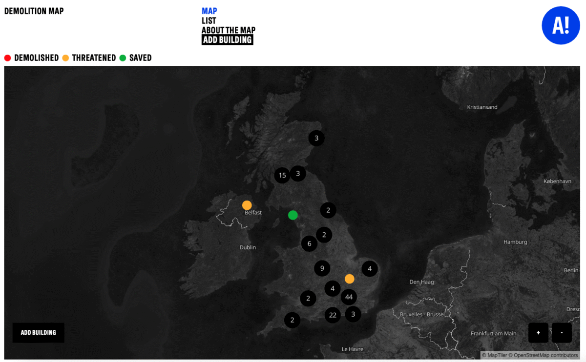 AAB Architects | Demolition Map launch